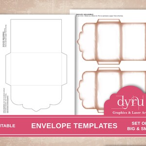 Printable Junk Journal Envelope Template, Vintage Ephemera (PDF) - Etsy