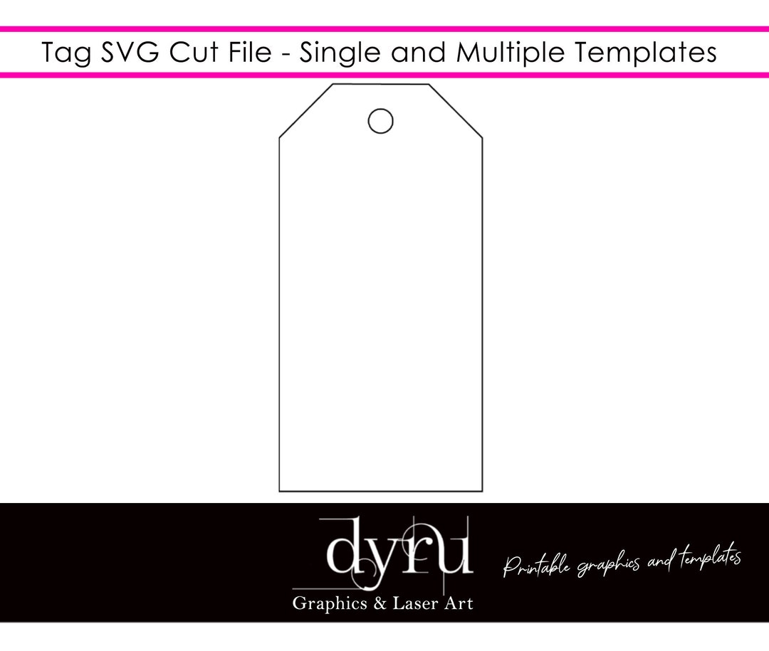 Blank Tag Template, SVG Tag, DXF Label, Printable Gift Label Template ...