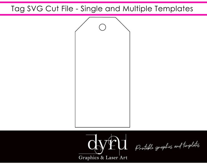 Blank Tag Template, SVG Tag, DXF Label, Printable Gift Label Template ...