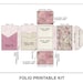 Pink Folio Template, Folio Craft Kit, Folio Kit Junk Journal Printable ...