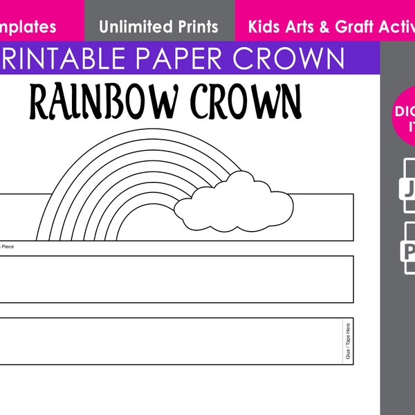 Rainbow Crown - Etsy