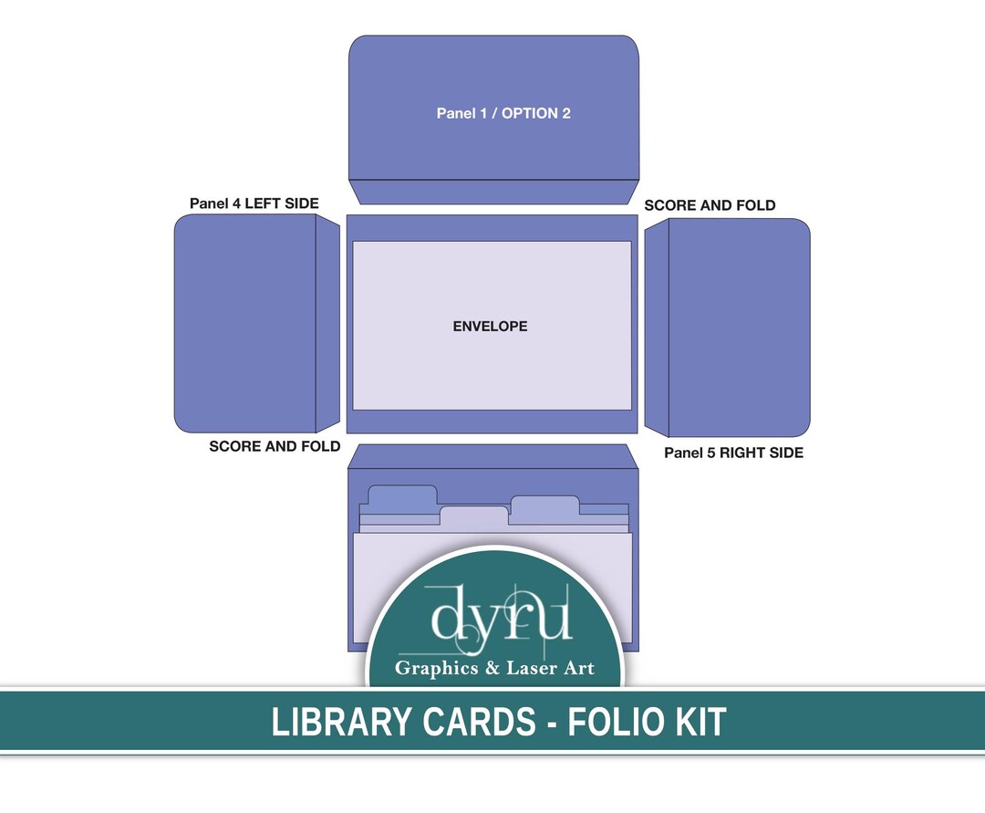 Library Cards, Junk Journal, Flip Folio, Card Folio, Keepsake, Blank ...