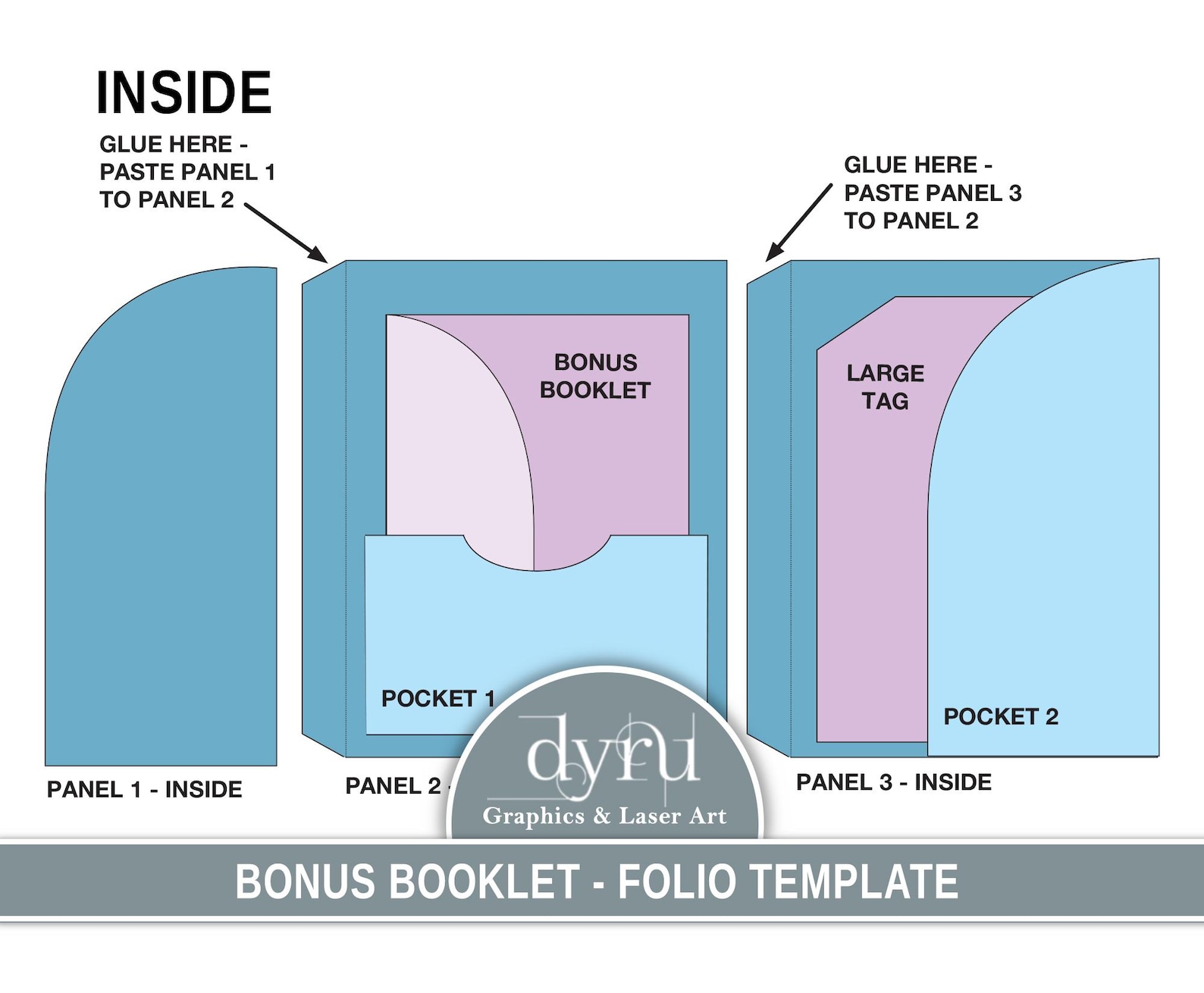 Booklet Folio Template, Fold Out Folio, Memories Craft Kit, Keepsake ...
