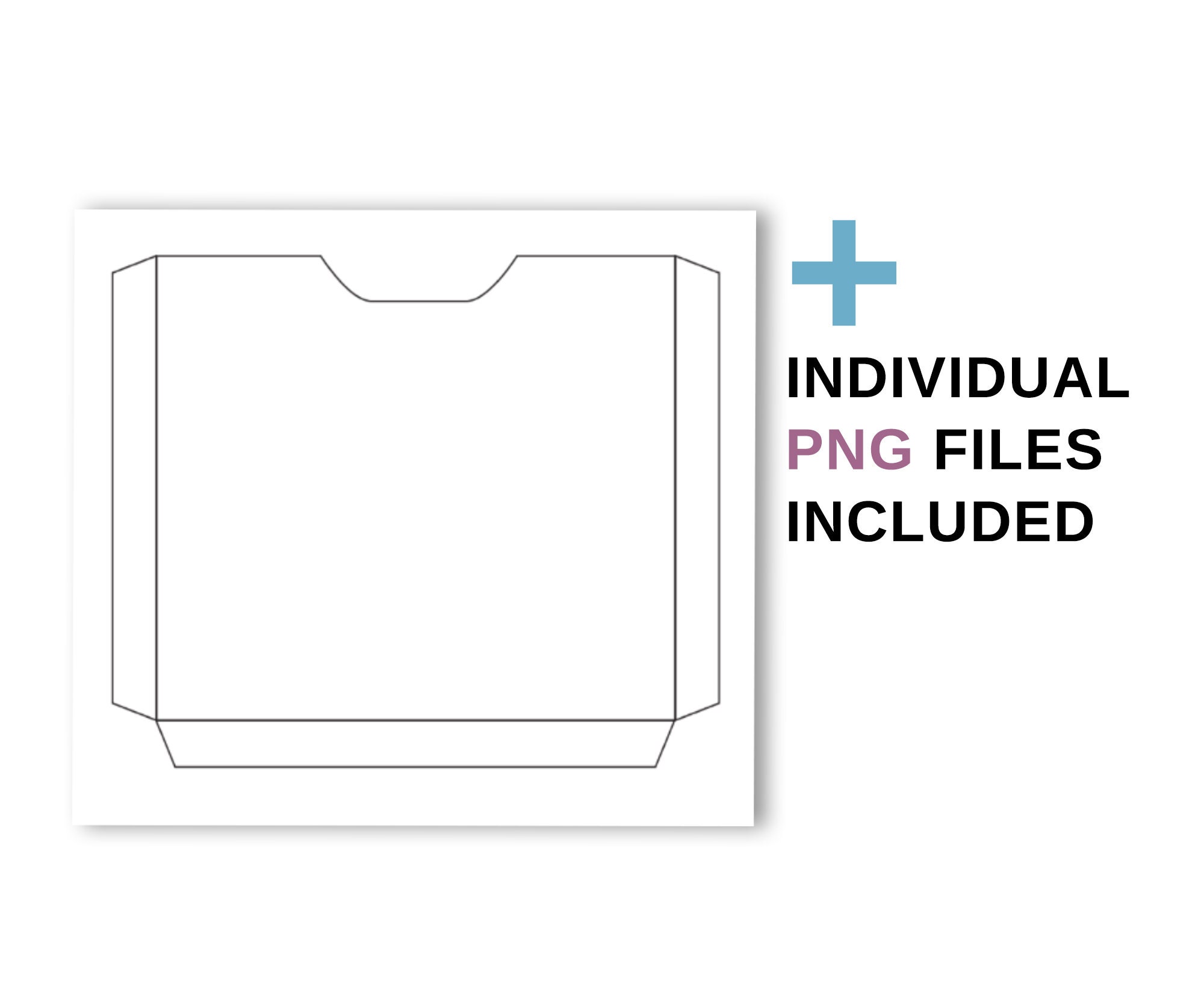 Envelope Template, Mail Folio Kit, Decor Pocket, Various Pockets, Blank ...