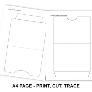Pocket Flip Folio, Template, Junk Journal, Folder, Album, Insert, Folio ...
