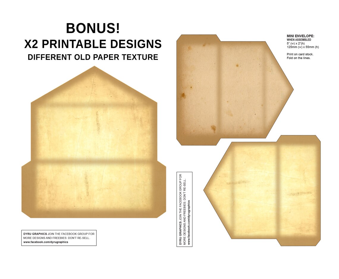 Blank Printable Junk Journal Template, Vintage Border, Old Paper ...