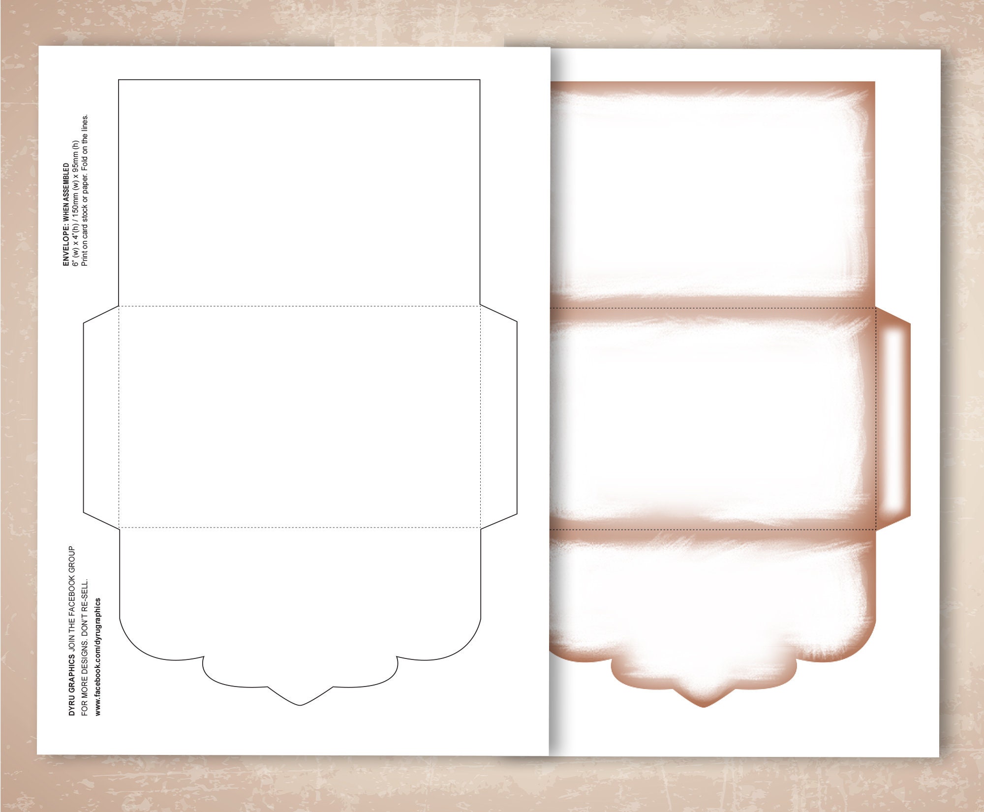 Printable Junk Journal Template, Junk Journal Envelope, Blank Lined ...