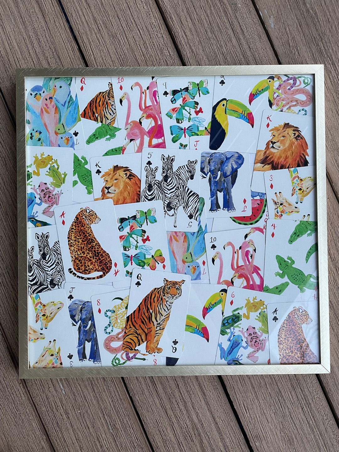 Playing Card Framed Wall Art - Etsy