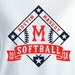 Softball Team Diamond SVG: Customizable Design (digital Download) - Etsy