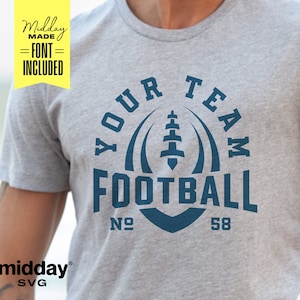 Football Team Logo Template SVG, PNG, Cricut, Silhouette (digital ...