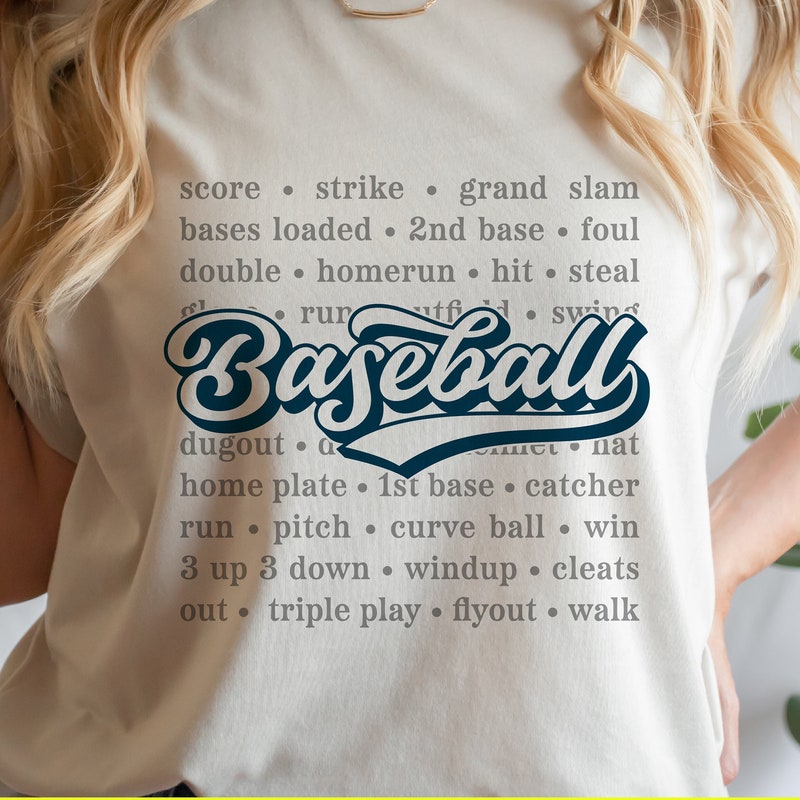 Baseball Words - Etsy