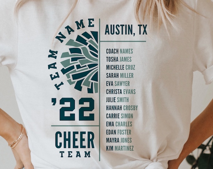 Cheer Team Template Svg Cheer Roster Svg Png Svg Dxf Eps Ai - Etsy Canada