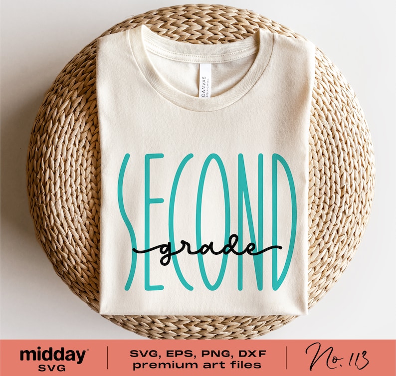 Second Grade Svg 2nd Grade Svg Png Dxf Eps Cricut Cut File - Etsy