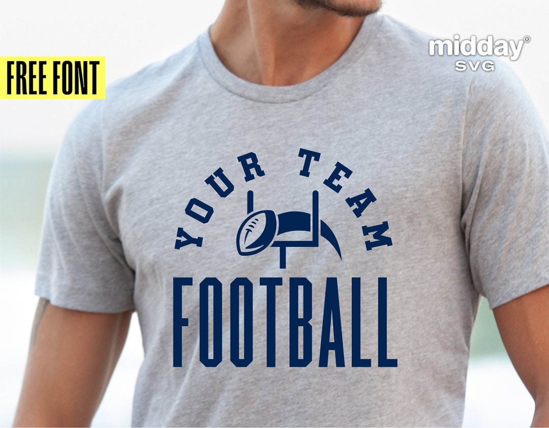 Football Team Template Svg, Png Dxf Eps, Your Team Shirt, Glowforge ...