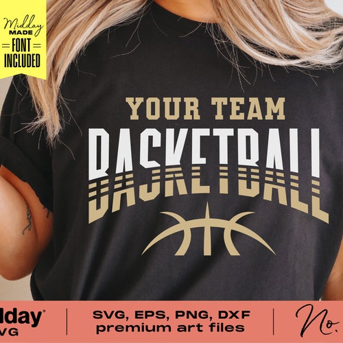 Basketball Team Template Svg Png Dxf Eps Retro Basketball - Etsy