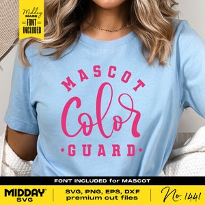 Color Guard Svg Png, Dxf Eps, Team Template Shirts, Svg for Cricut ...