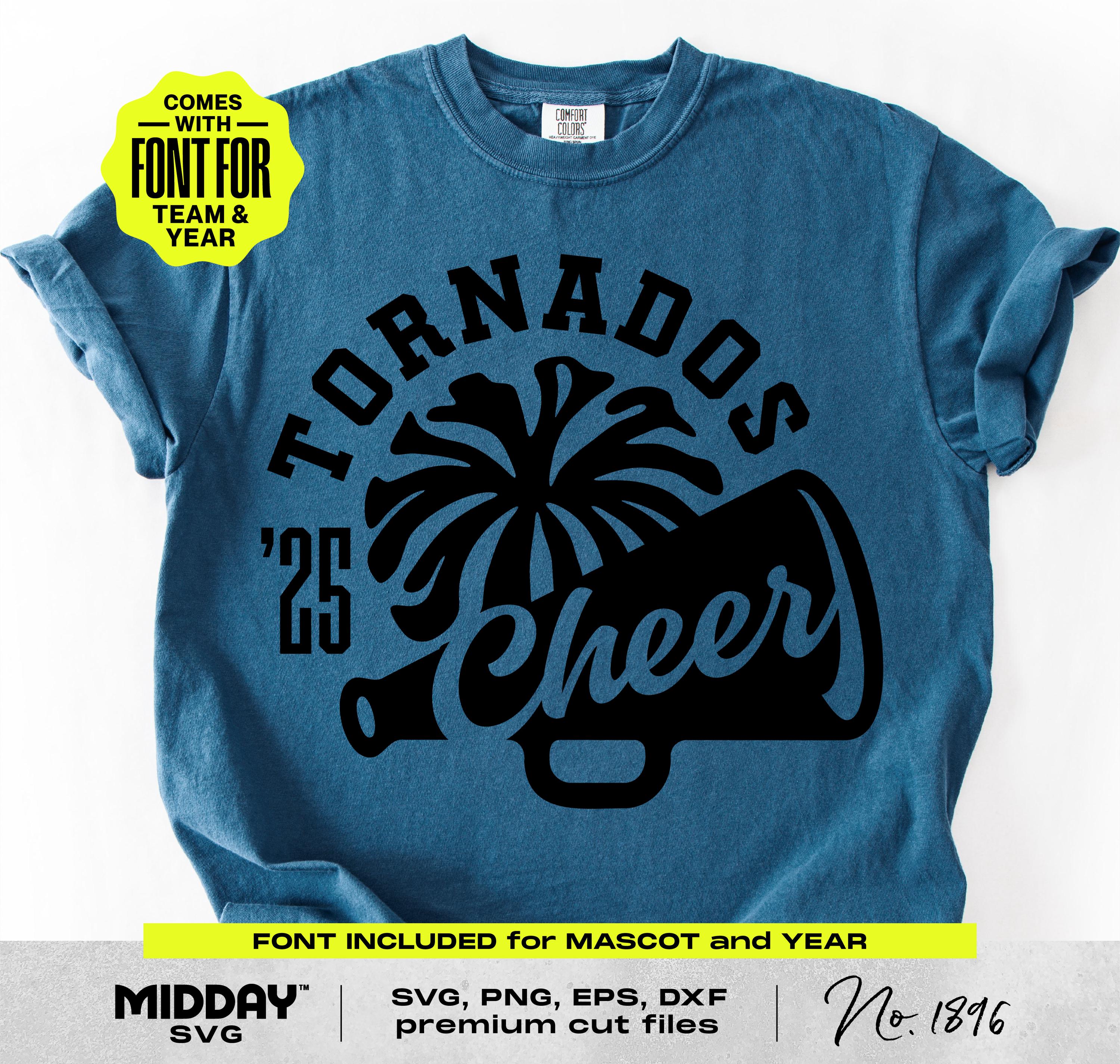 Cheer Team SVG, Font Template Bundle, Cheerleading Design (digital File ...