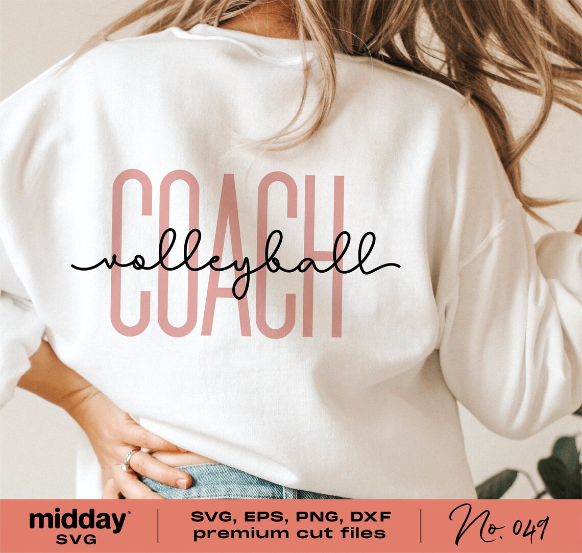 Volleyball Coach Svg Png Dxf Eps Cricut Cut Files - Etsy