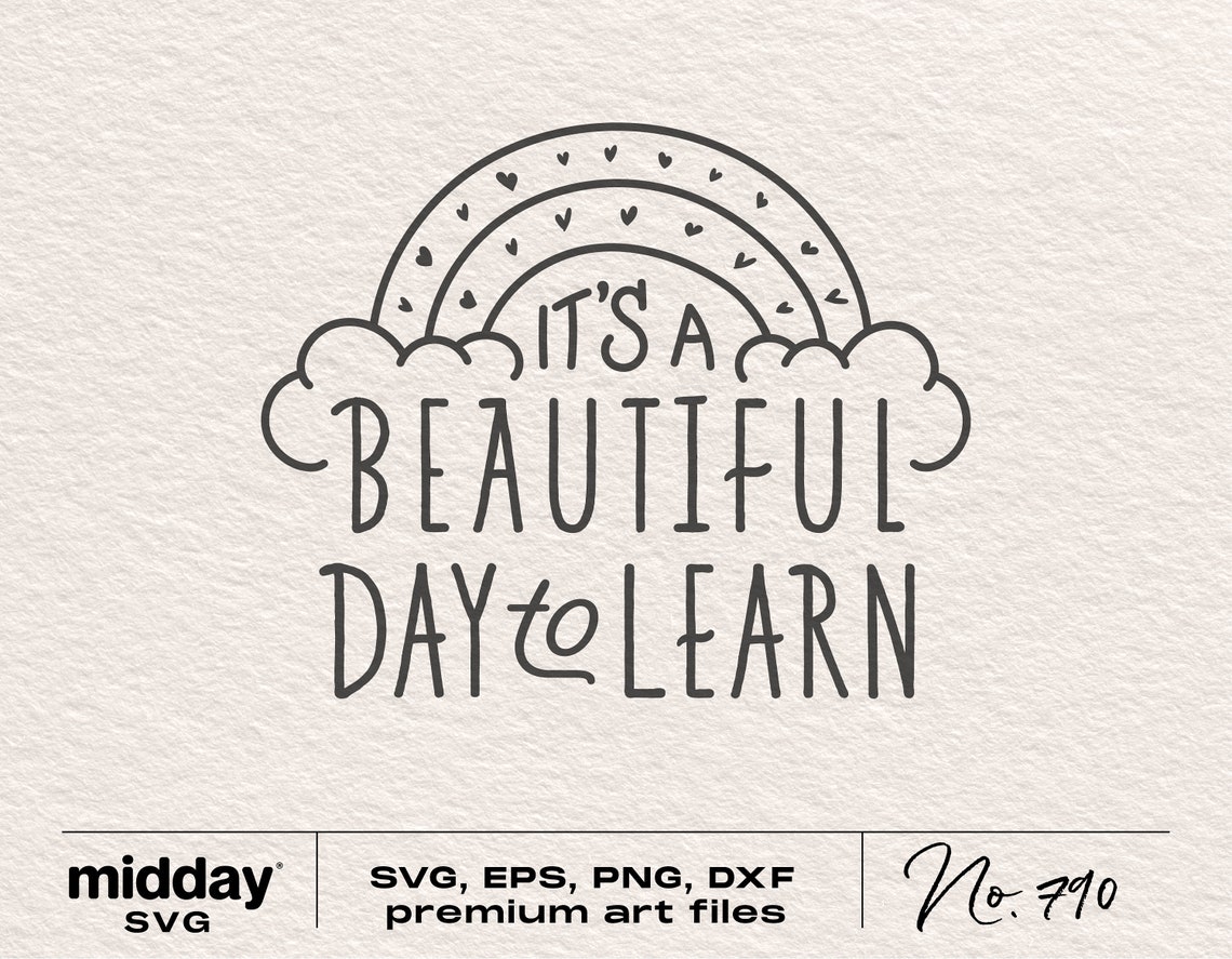 It's A Beautiful Day to Learn Svg Teacher Life Svg Gift - Etsy