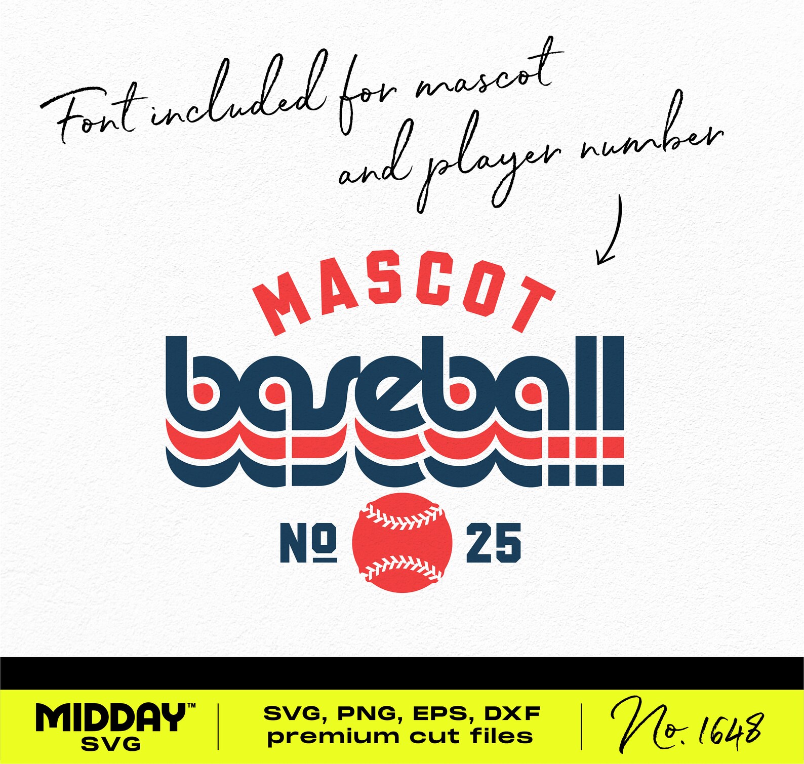 Baseball Team SVG Template, Mascot Font (digital Download) - Etsy