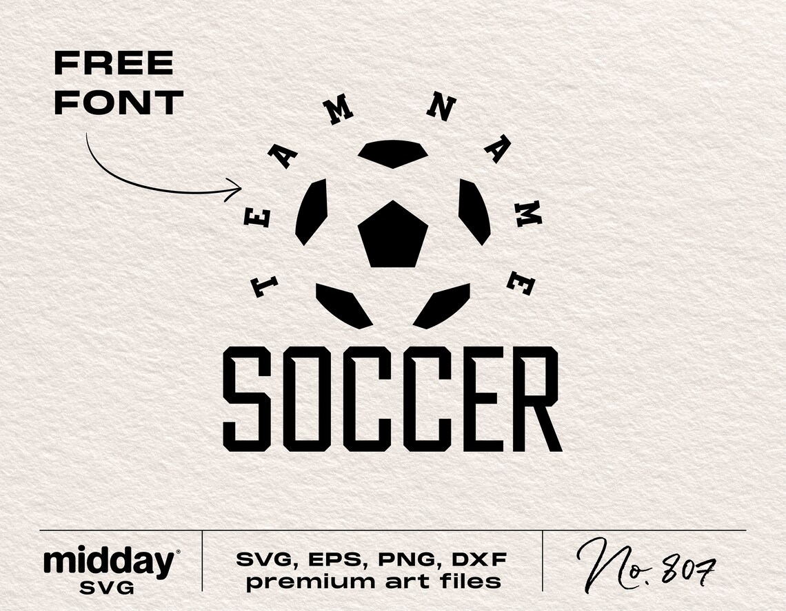 Soccer Svg Soccer Team Template Svg Your Team Soccer Svg - Etsy