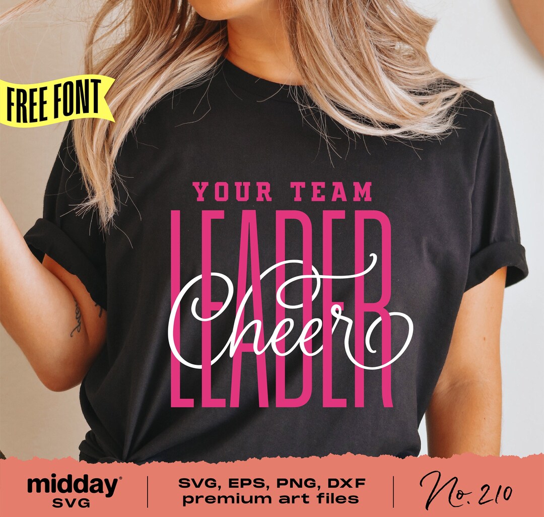 Cheerleader Team Template, Svg Png Dxf Eps, Cheer Team Shirts, Team ...