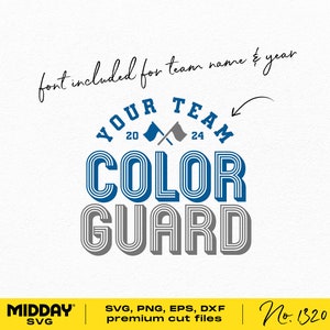 Color Guard Team (svg, Png, Eps, Dxf) Cut File (digital Download) - Etsy