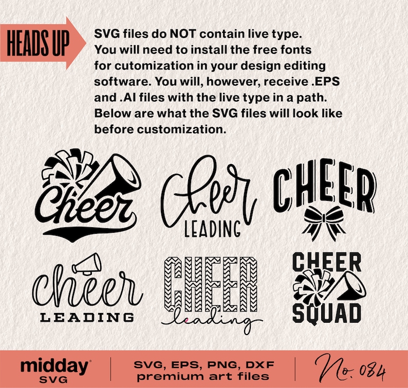 Cheer Bundle Svg Png Dxf Eps Cheerleader Bundle - Etsy