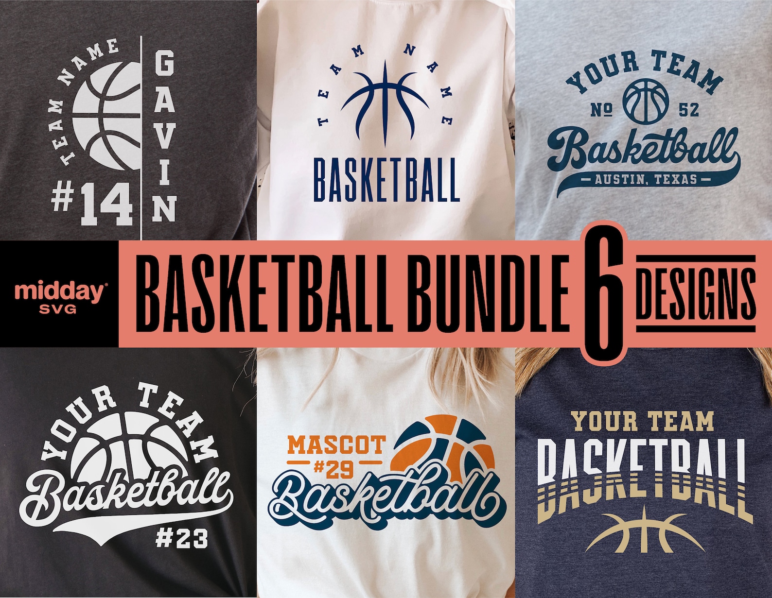 Basketball Bundle Team Template Svg Png Dxf Eps Cricut - Etsy