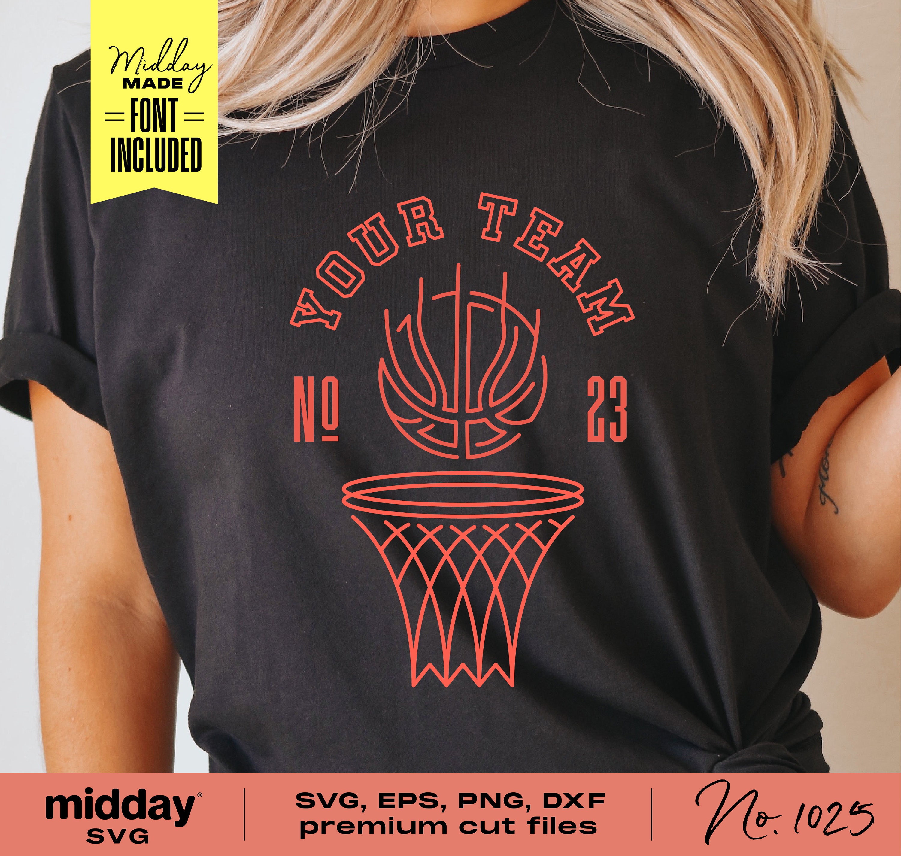 Basketball Team Template Svg Png Dxf Eps Modern Basketball - Etsy
