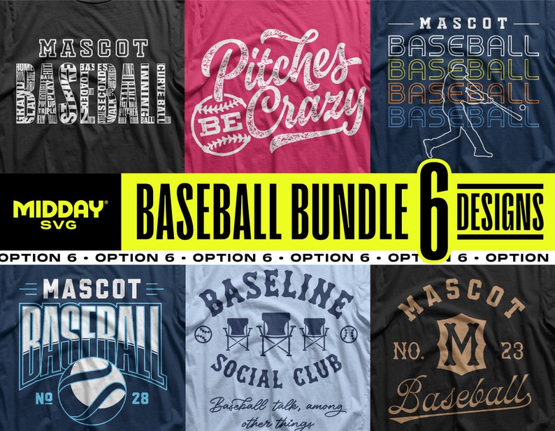 Baseball Svg Png Bundle V5: DIY Customizable Digital Download Templates ...