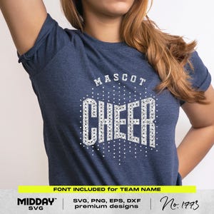 Cheer Team Mascot SVG, Sequin Dot Design (digital Download) - Etsy