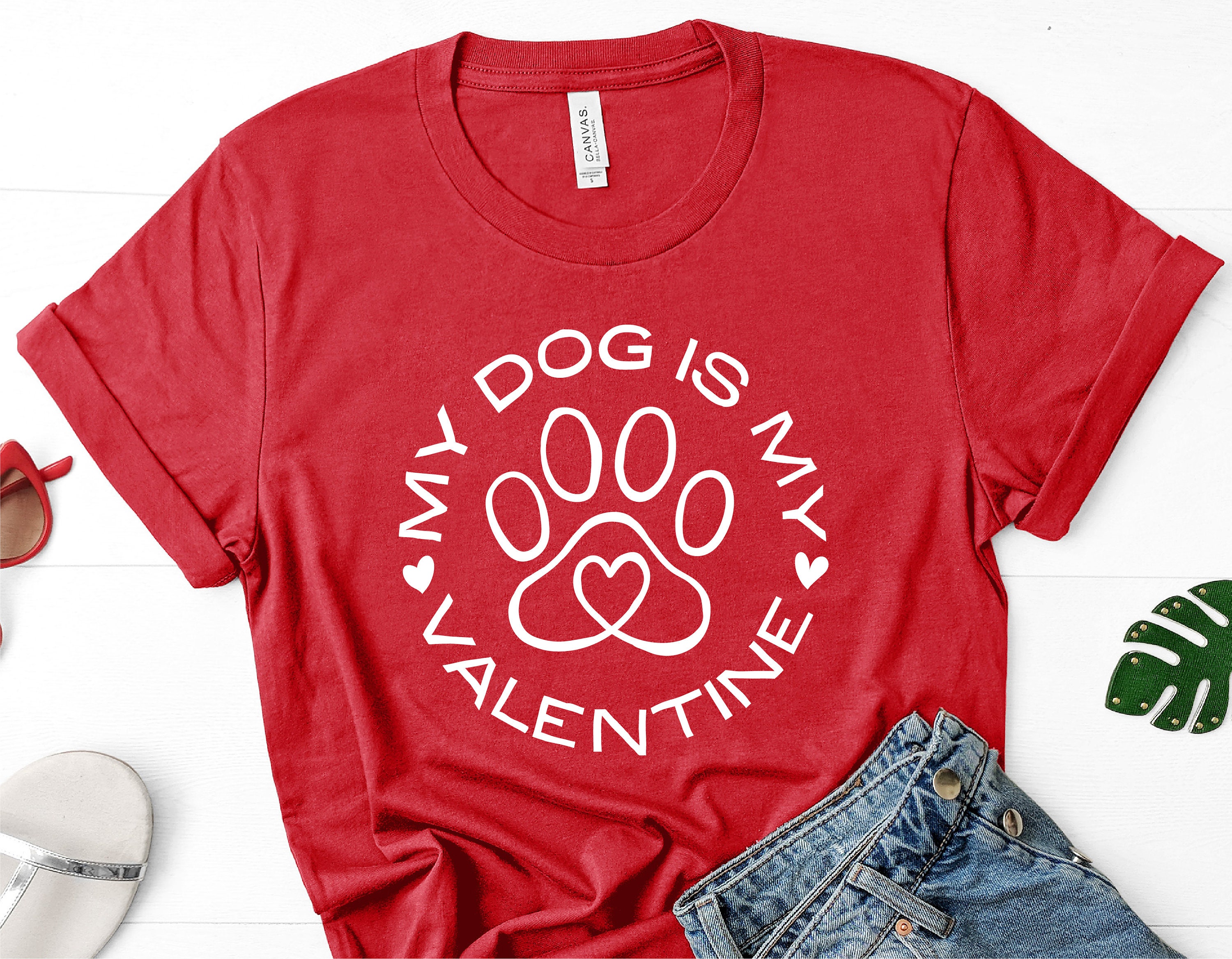 My Dog is My Valentine Svg Png Ai Eps Dxf Funny Valentines - Etsy