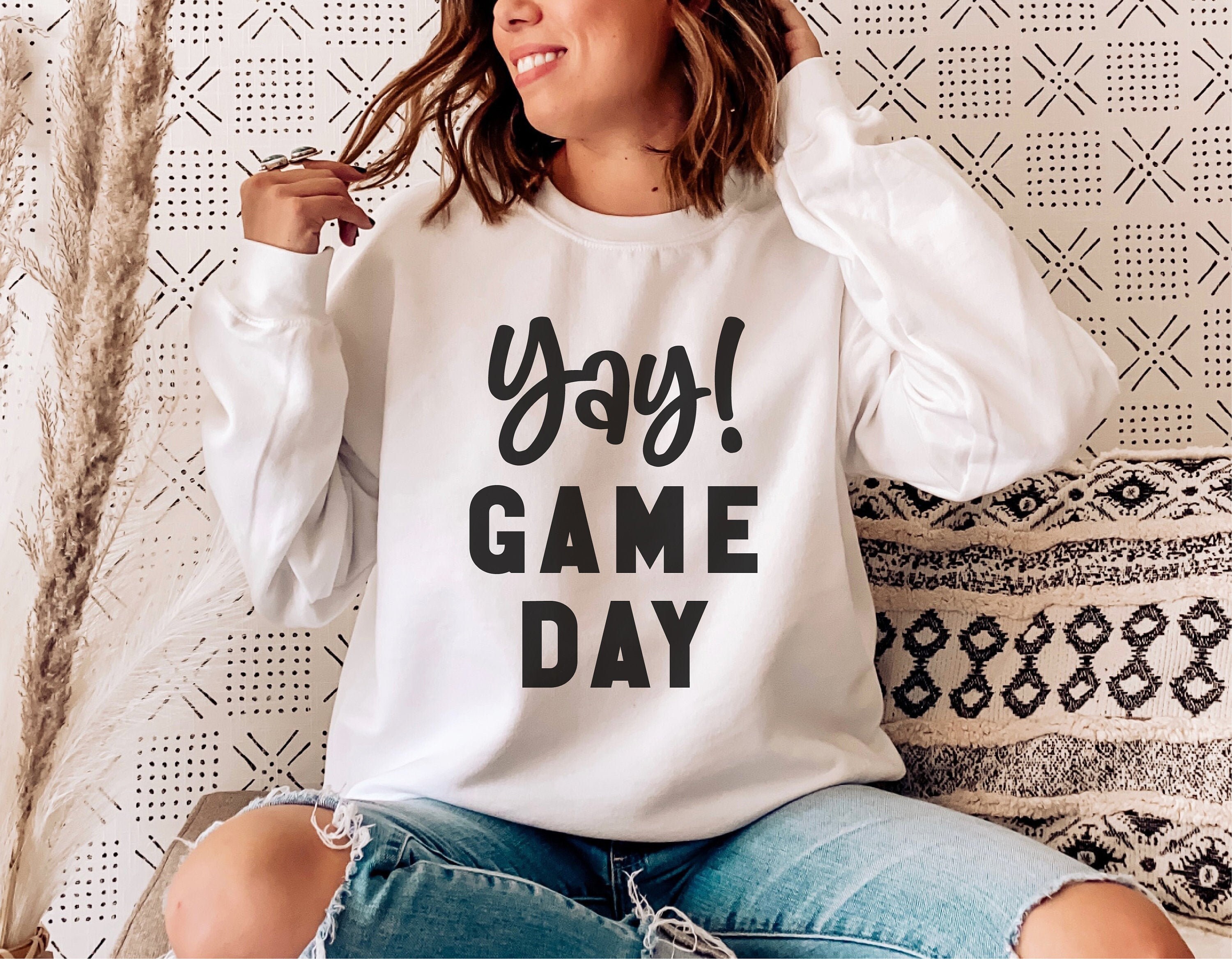 Yay Game Day Svg Baseball Football Mom Svg Png Basketball - Etsy