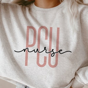 PCU Nurse Svg, Files for Cricut, Svg Png Dxf Eps, PCU Nurse Shirt ...