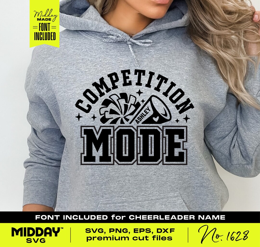 Cheerleader Competition Mode SVG - Printable Design (digital Download ...