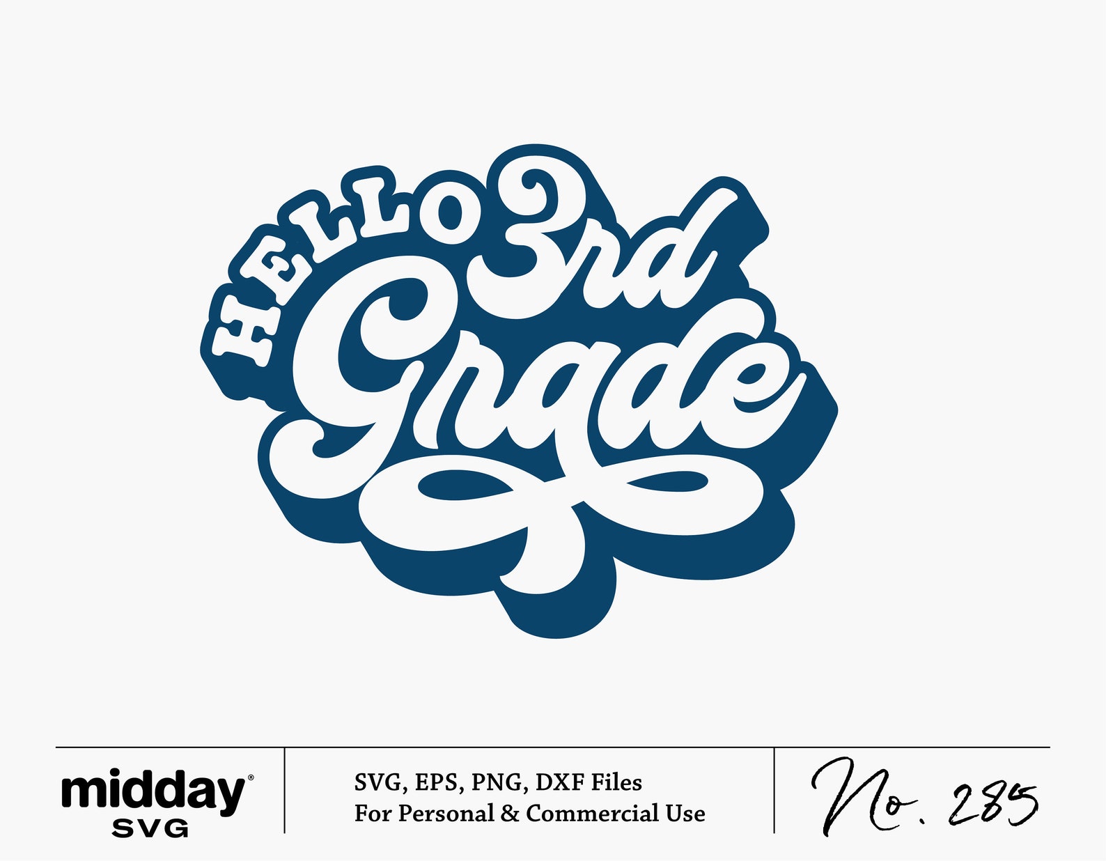 Hello Third Grade Svg 3rd Grade Svg 3rd Grade Cricut Cut - Etsy
