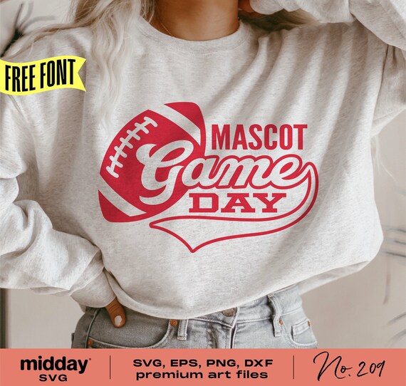 Game Day Football Svg Png Dxf Eps Football Team Template - Etsy