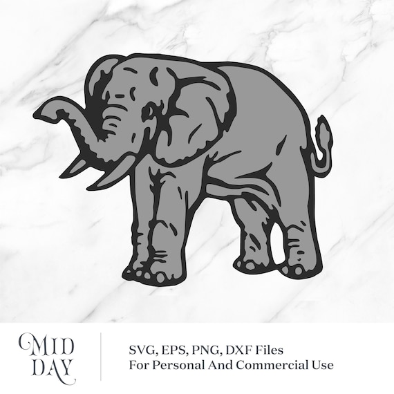 Elephant SVG Elephant Cut File Animal Svg Elephant - Etsy