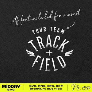 Track and Field Team SVG | Distressed or Smooth Cut File (digital ...