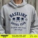 Baseline Social Club SVG PNG - Funny Baseball Mom or Dad Design ...