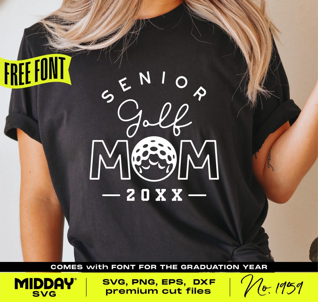 Senior Golf Mom 2026 SVG PNG, Varsity Shirt Files (digital Download) - Etsy