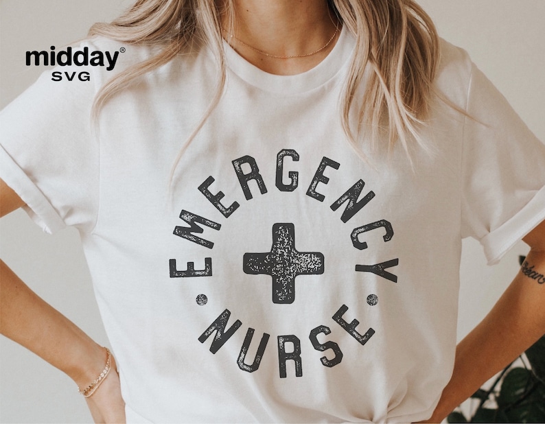 Emergency Nurse Svg Png Dxf Eps ER Nurse Shirt Svg Badge - Etsy