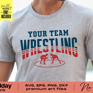 Wrestling Team Template, Svg Png Dxf Eps Ai, Team Shirts, Wrestling Mom ...