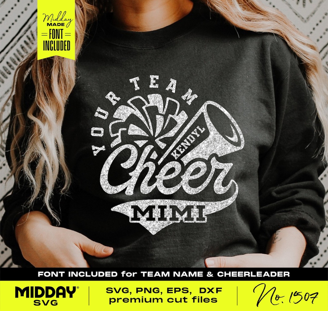 Cheer Mimi Svg Png, Cheerleader Mimi Svg, Customizable, Cheer Team ...
