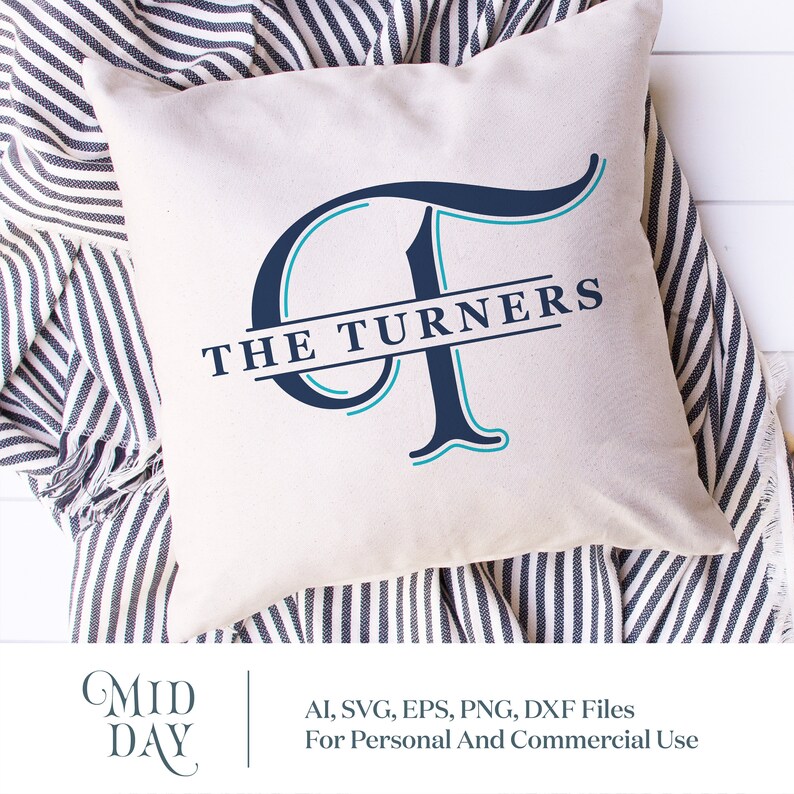 Split T SVG Split Monogram T SVG Split Letter Monogram Svg | Etsy