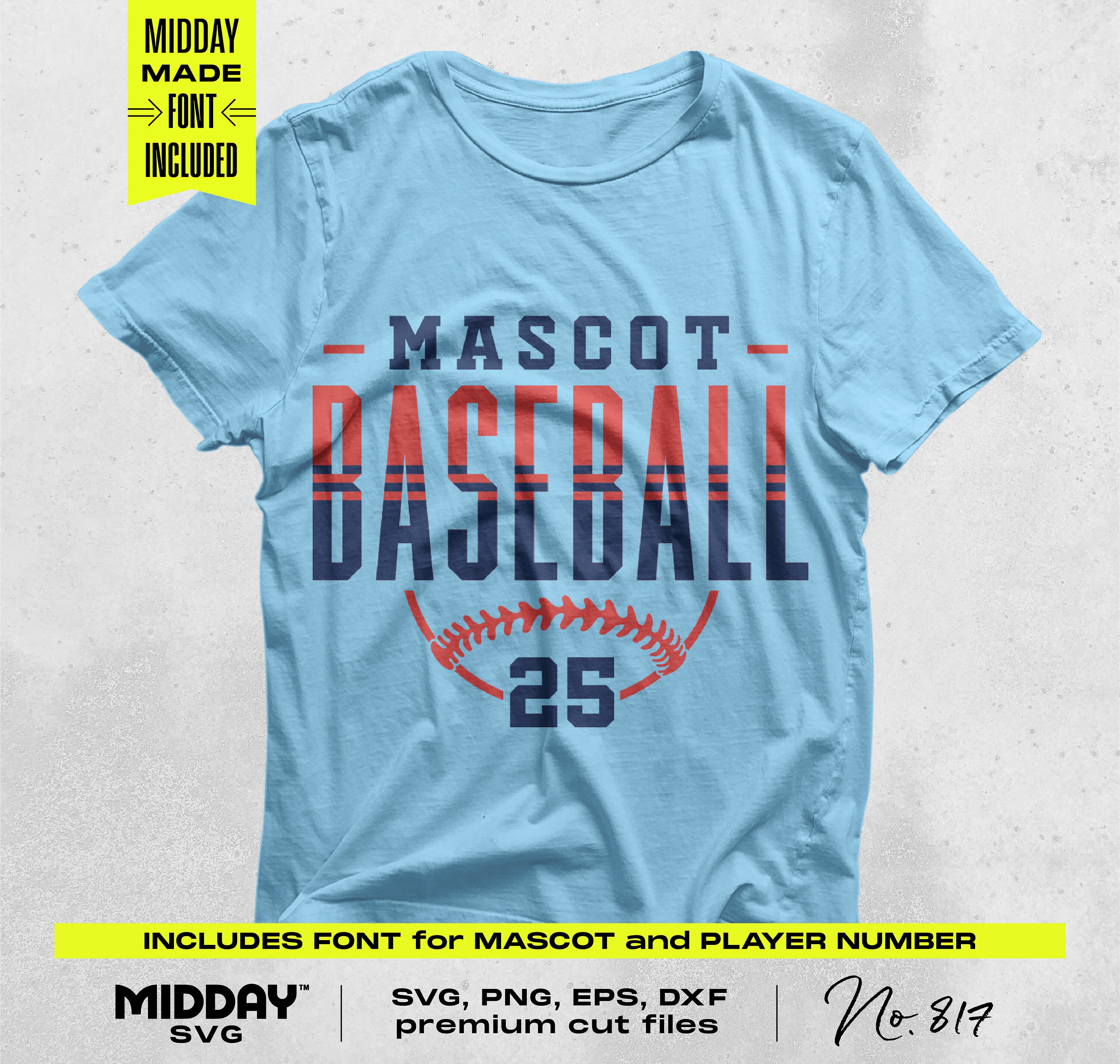 Bold Baseball Template SVG Bundle V7 - Instant Download for DIY Crafts ...