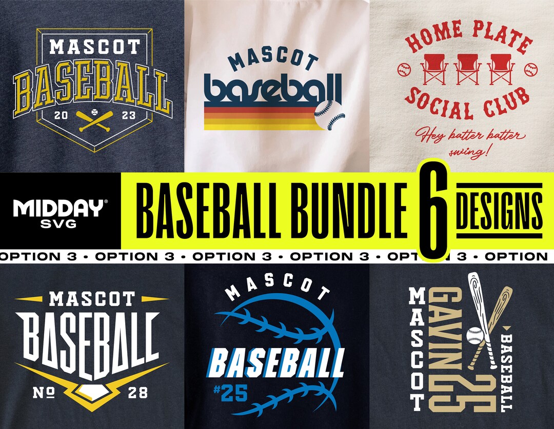 Ultimate Baseball SVG Bundle for Teams - Logo Collection Option 3 - Etsy