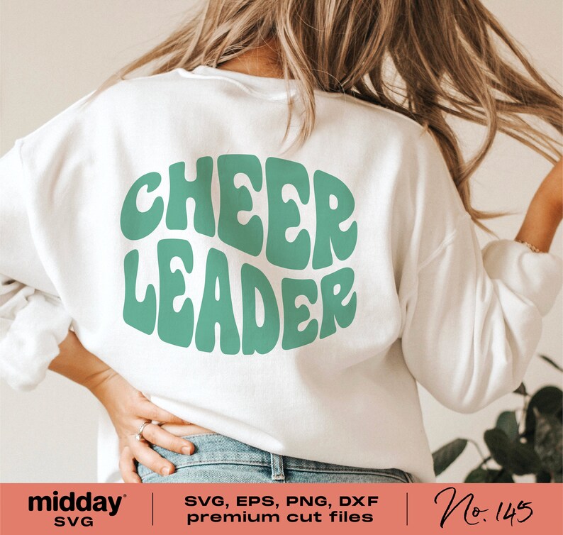 Cheerleader Svg Png Dxf Eps Retro Cheerleading Design - Etsy