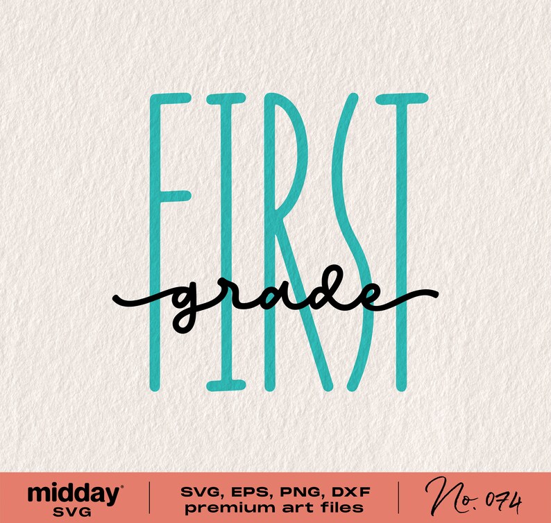 First Grade Svg 1st Grade Svg Png Dxf Eps Cricut Cut File | Etsy